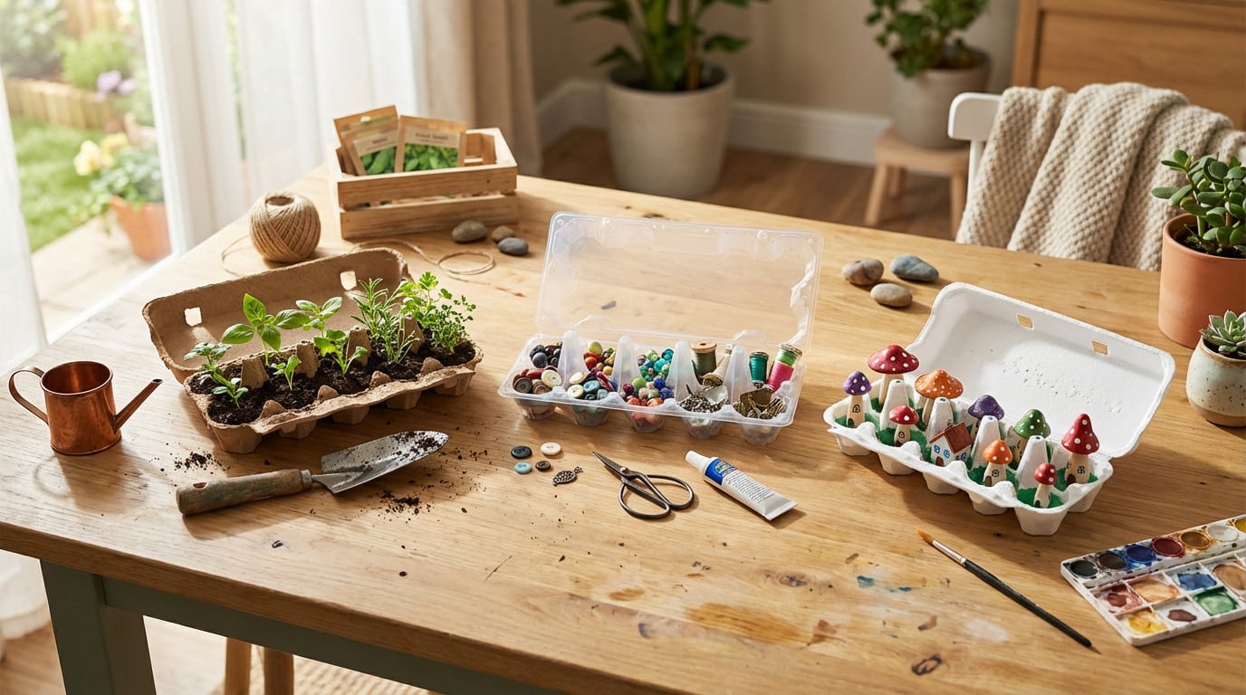 Reuse egg cartons: creative hacks for home and garden - South Beach ...
